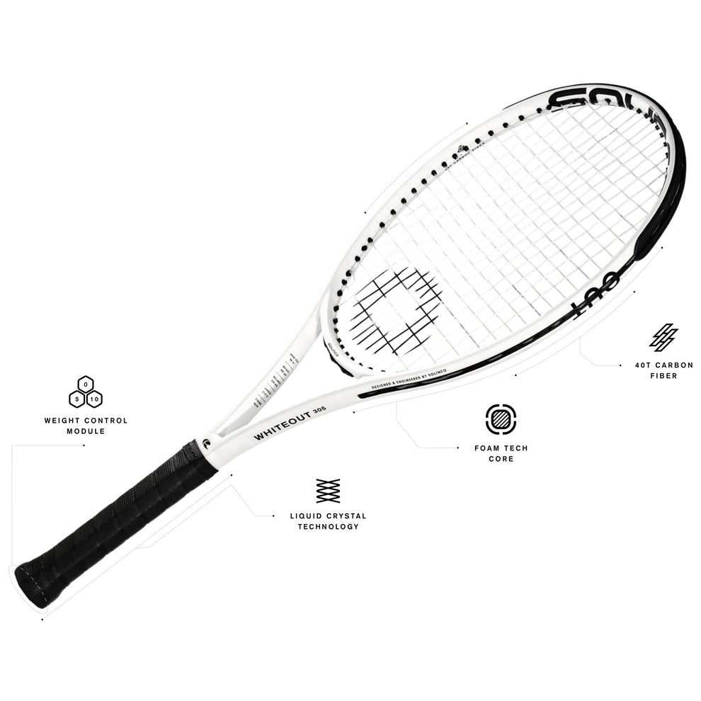 Solinco Whiteout 305 XTD Tennis Racquet | Solinco Australia – Solinco ...
